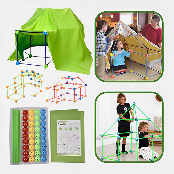 Kit pentru copii pentru construirea de forturi | FORTKID – Ro.rubicum.com