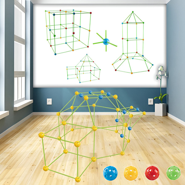 Kit pentru copii pentru construirea de forturi | FORTKID – Ro.rubicum.com